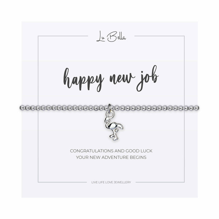 Happy New Job Sentiments Friendship Bracelet | Lu Bella Jewellery