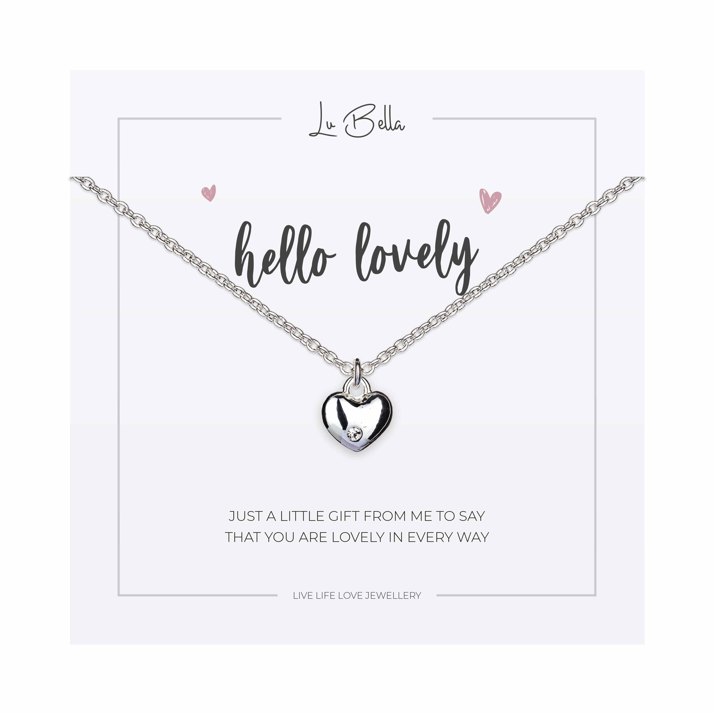 Hello Lovely Sentiments Necklace | Lu Bella Jewellery