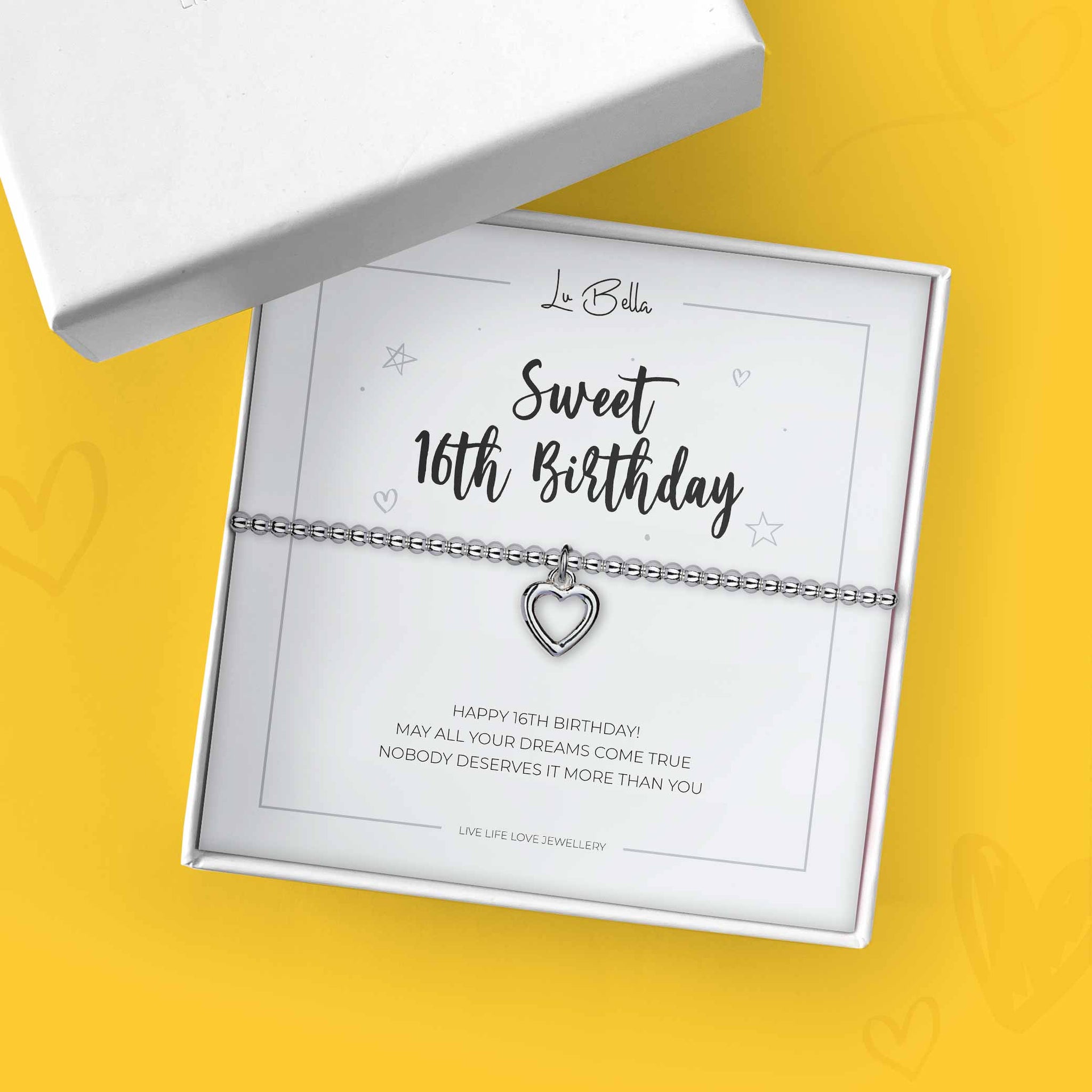 Sweet 16th Birthday Sentiments Friendship Bracelet | Lu Bella Jewellery