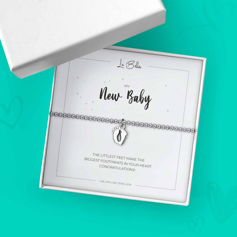 My New Baby Sentiments Friendship Bracelet | Lu Bella Jewellery